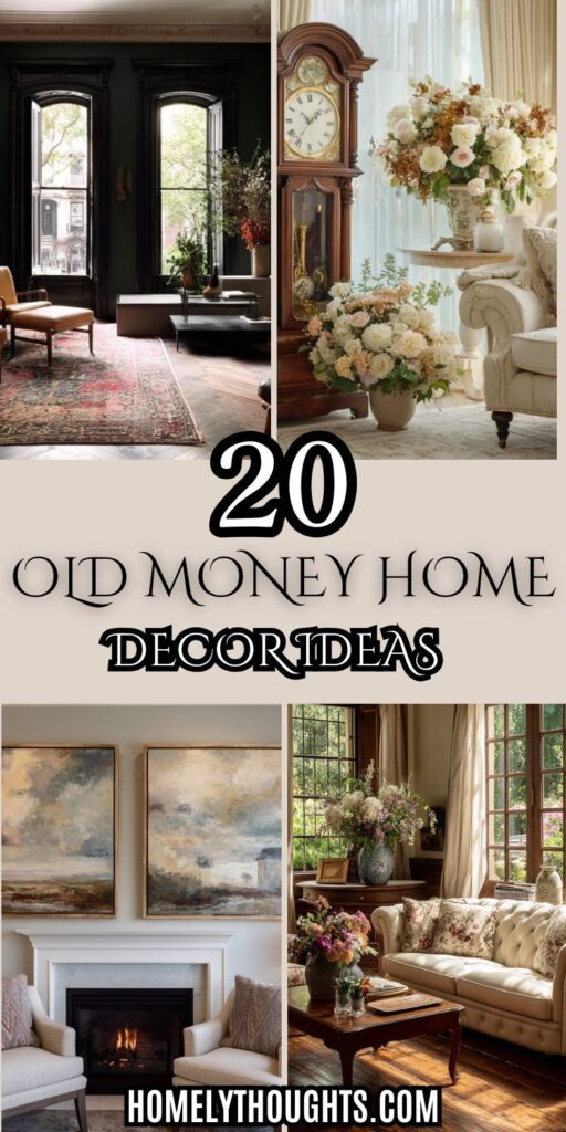 20 Old Money Home Decor Ideas for Timeless Elegance