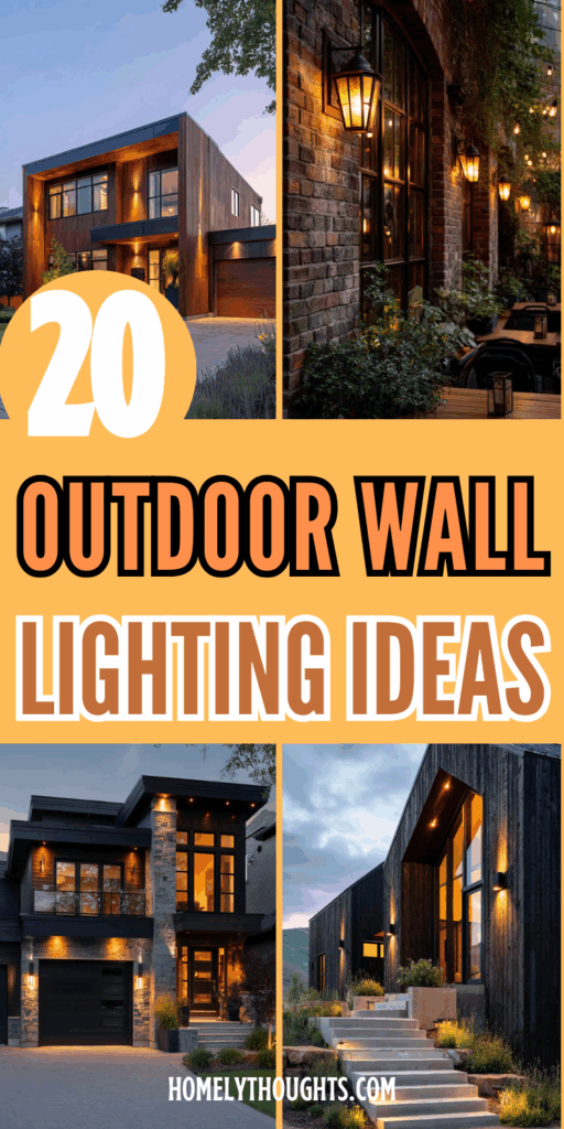20 Outdoor Wall Lighting Ideas for House Exterior Illumination and ...